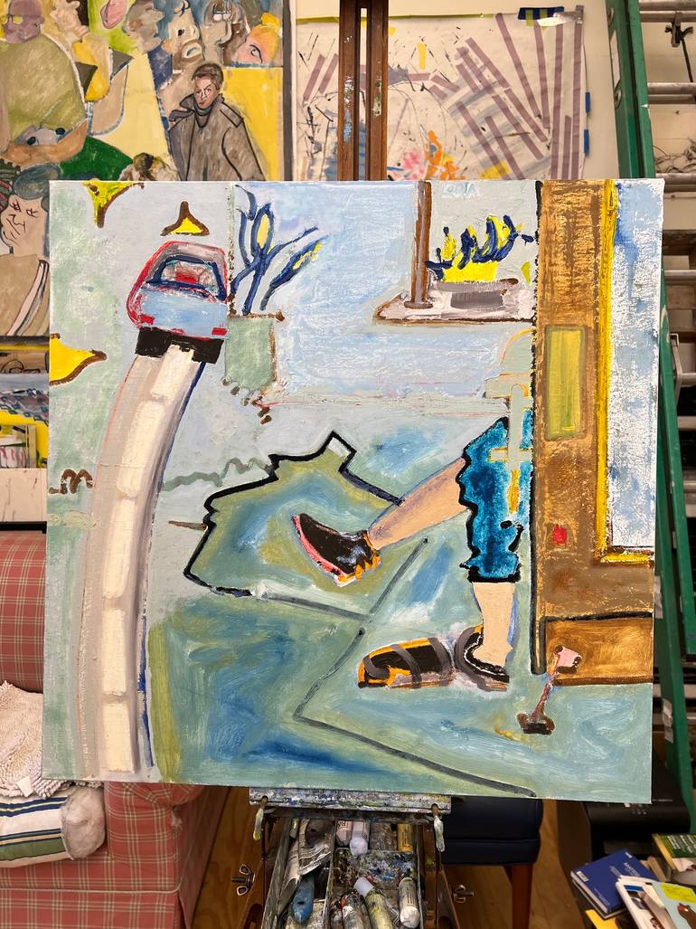 Road Trip Cafe Painting by joseph Loria | Saatchi Art