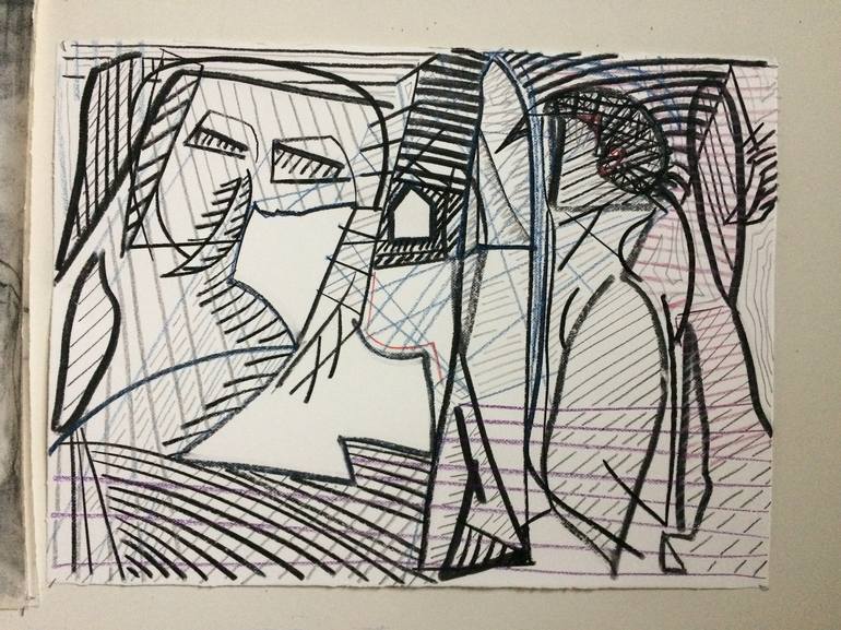 The Owl Drawing by joseph Loria | Saatchi Art