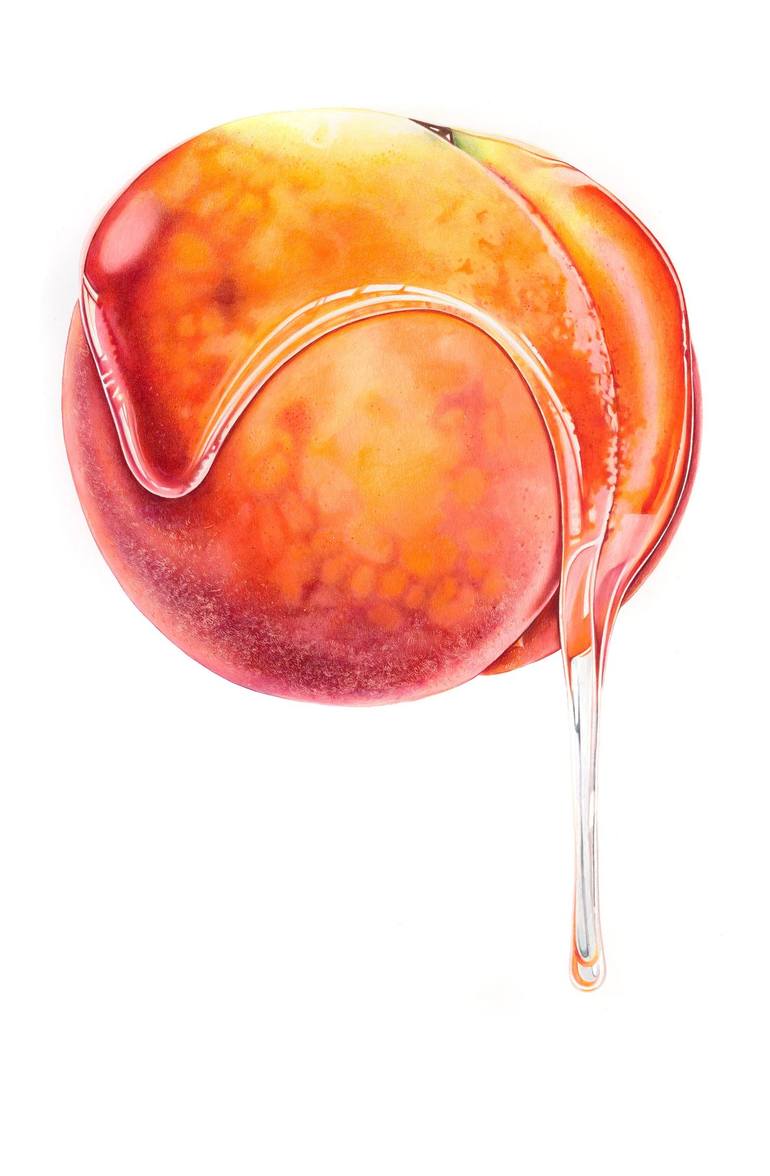 Peachy Drawing by Gabriella Anouk | Saatchi Art