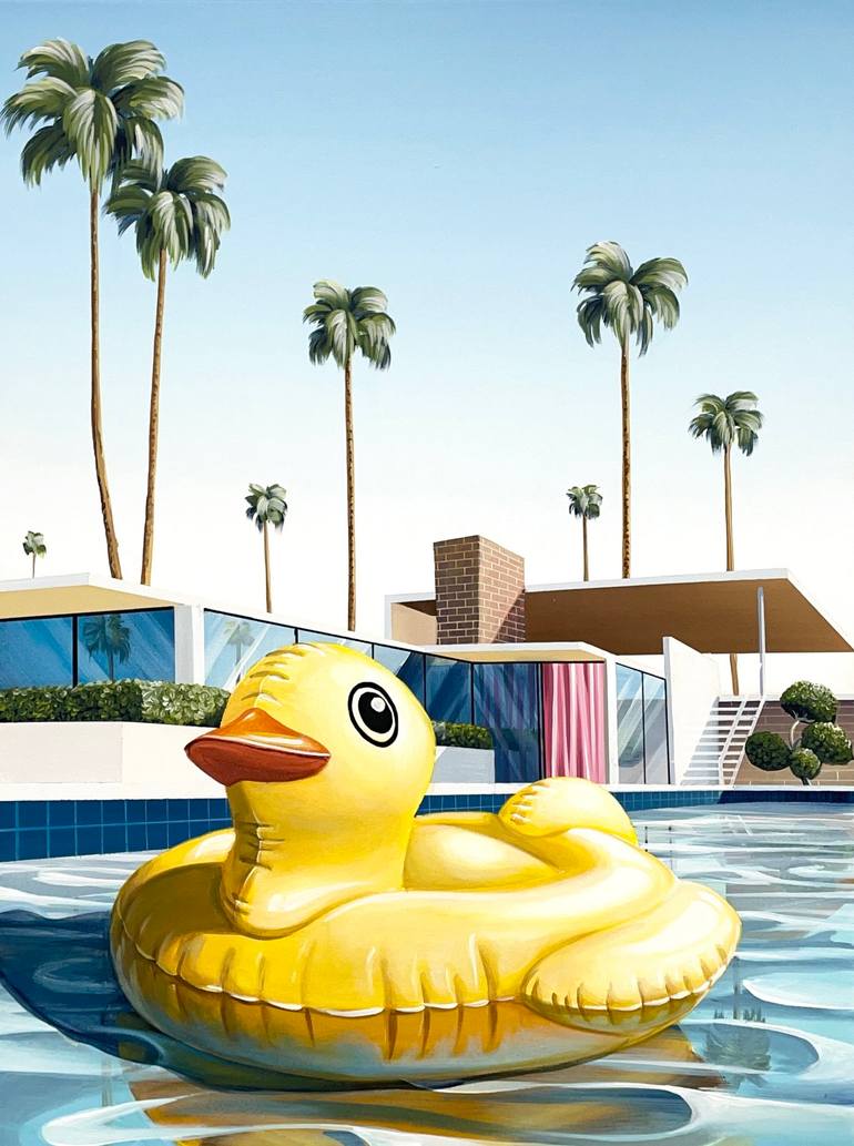Rubber Ducky - Framed Painting by Christopher Riley | Saatchi Art