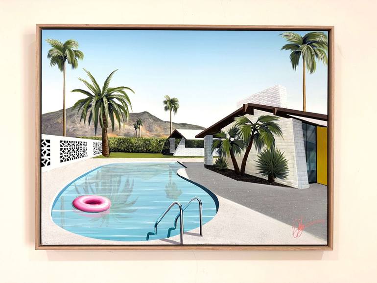 Mid Mod Living - Framed Painting by Christopher Riley | Saatchi Art