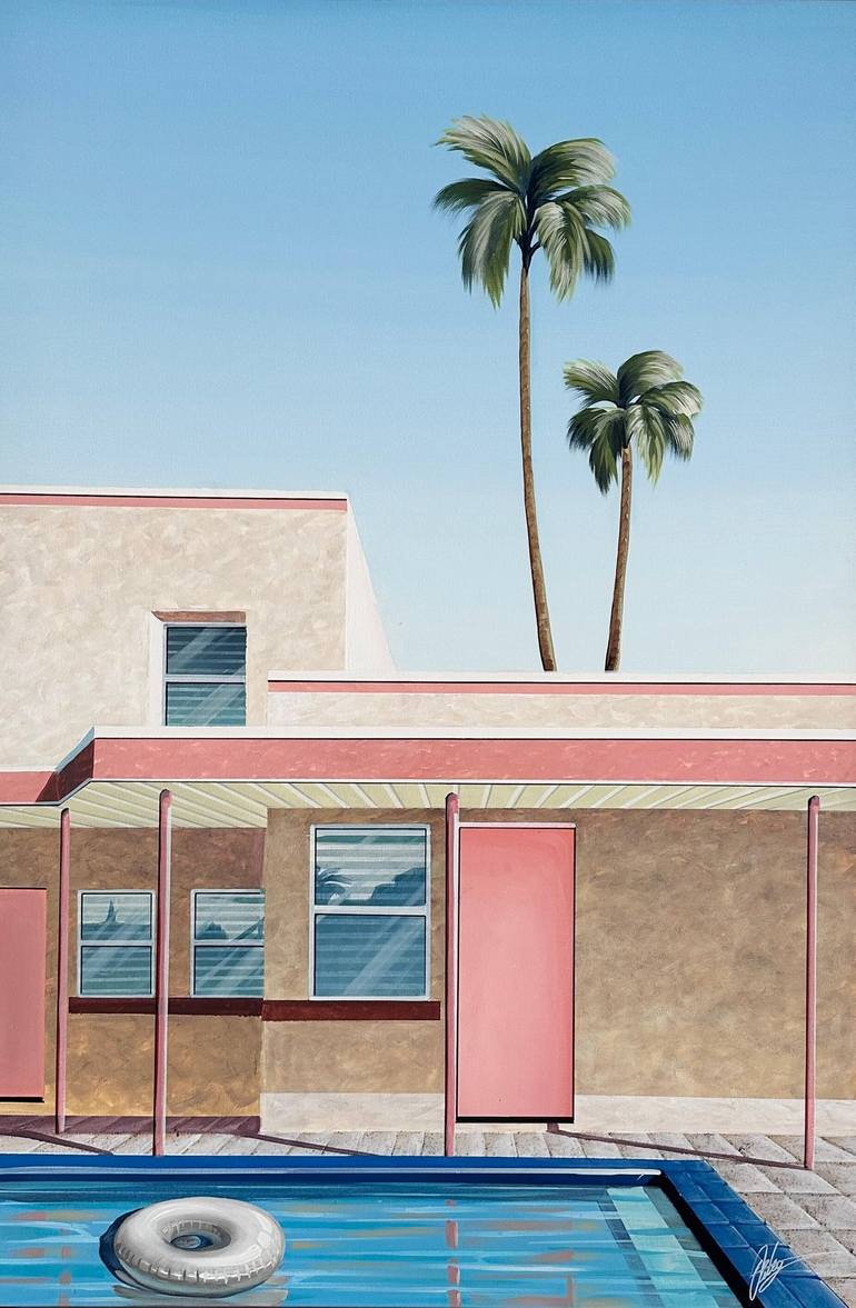 Staying the Night - Framed Painting by Chris Riley | Saatchi Art