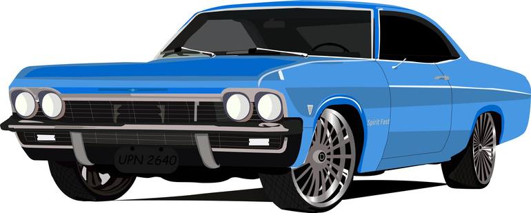 1964-chevrolet-impala Installation by Muhammad Ali | Saatchi Art
