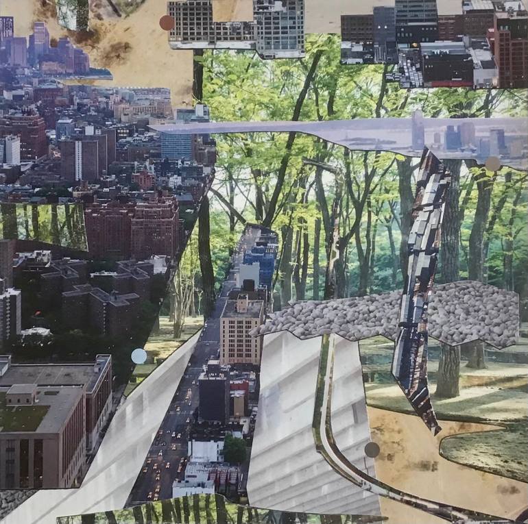 Narrative Landscape I Collage by Karin Van Bodegom | Saatchi Art