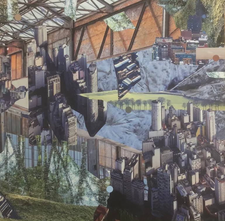 Narrative Landscape II Collage by Karin Van Bodegom | Saatchi Art