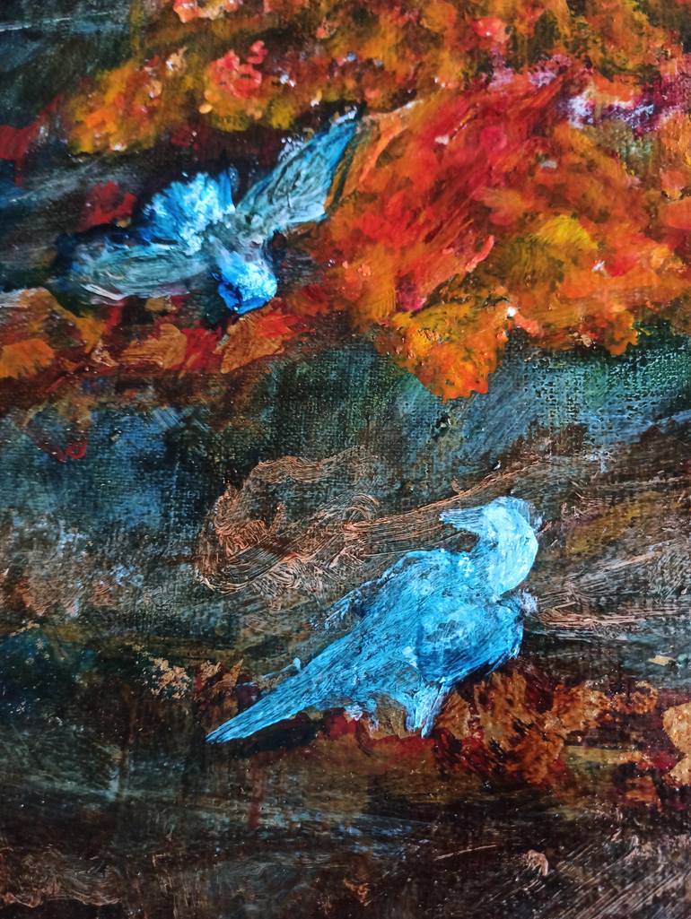 The Gold Tree Painting by Krzysztof Polak | Saatchi Art