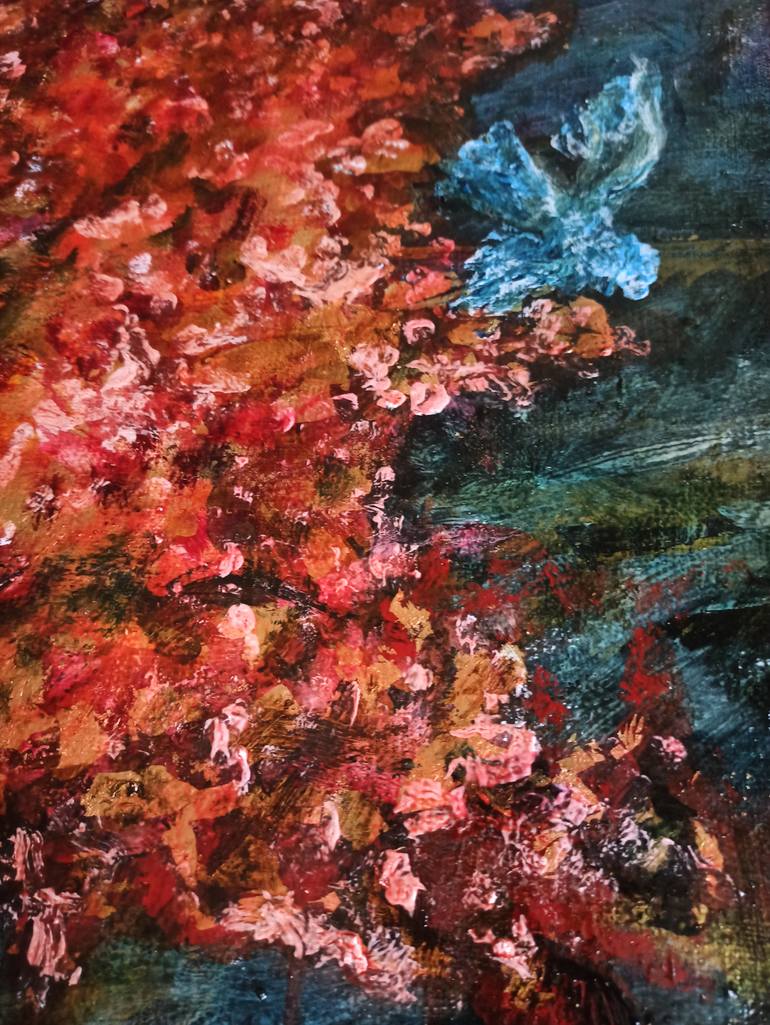 The Gold Tree Painting by Krzysztof Polak | Saatchi Art