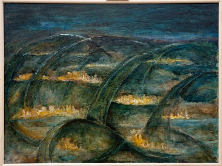 The Other Worlds, Ukraine (#1) Painting by Krzysztof Polak | Saatchi Art