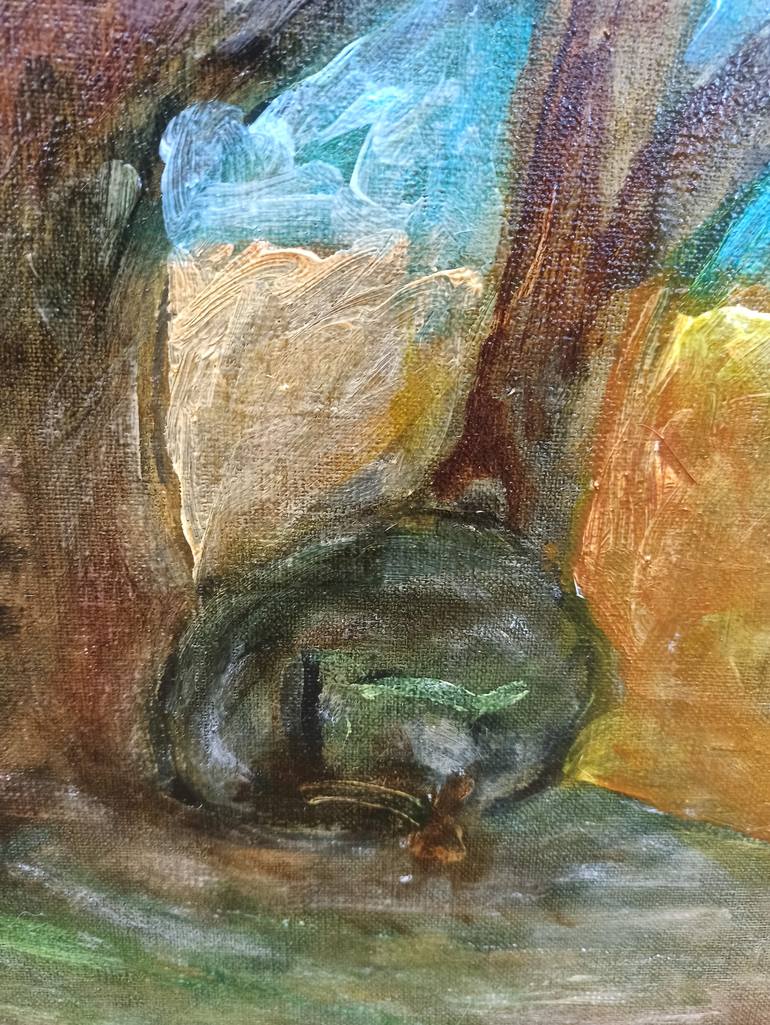 The Cats' Tree (#106) Painting by Krzysztof Polak | Saatchi Art