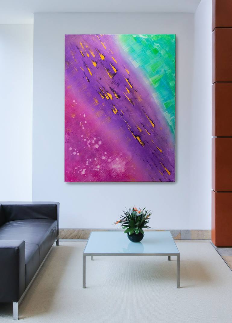 Ocean meeting the land Painting by Jan Zemko | Saatchi Art