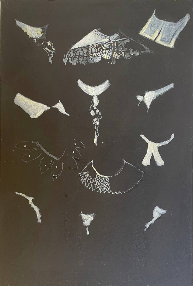 Micro Portraits. Mauvein 2 Painting by Ted Hesselbom | Saatchi Art