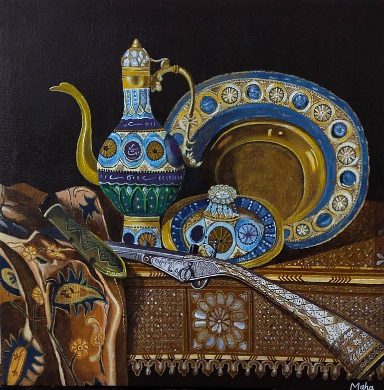 Arabic culture Painting by Maha Noor | Saatchi Art