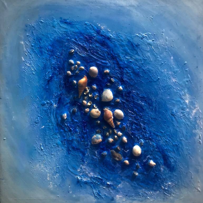 Shells Painting by Fatima Nadeem | Saatchi Art