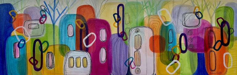 Overpopulation Painting by Melanie Roschko | Saatchi Art