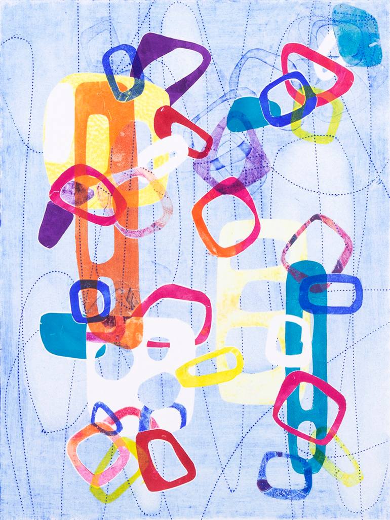 Building Blocks 2 Printmaking by Melanie Roschko | Saatchi Art