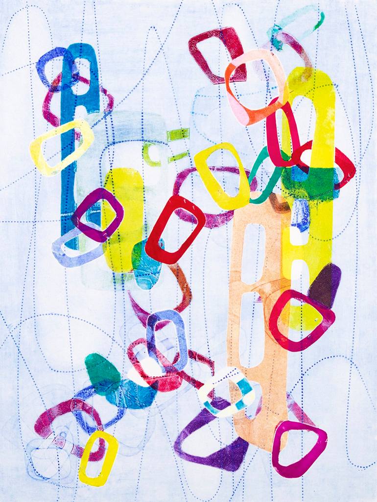 Building Blocks 9 Printmaking by Melanie Roschko | Saatchi Art