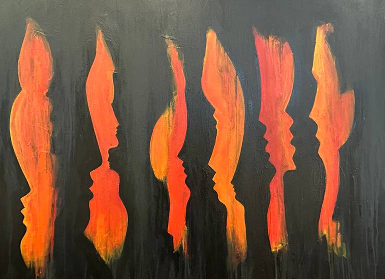 'In The Realm Of Love No.2, Into The Abyss..' Painting by Micheal Haran ...