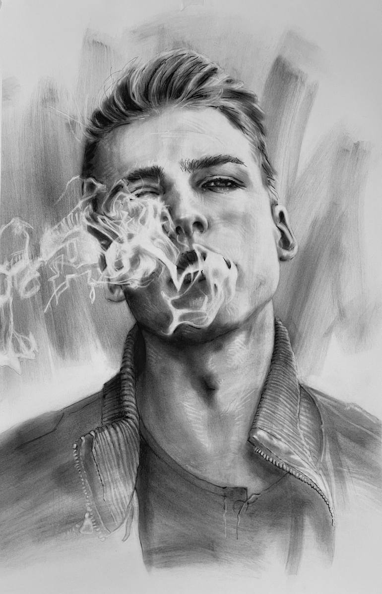 Gabriel Drawing by Gregory Francois | Saatchi Art