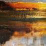 Salt Marsh Sunrise Painting by Marc Ward | Saatchi Art