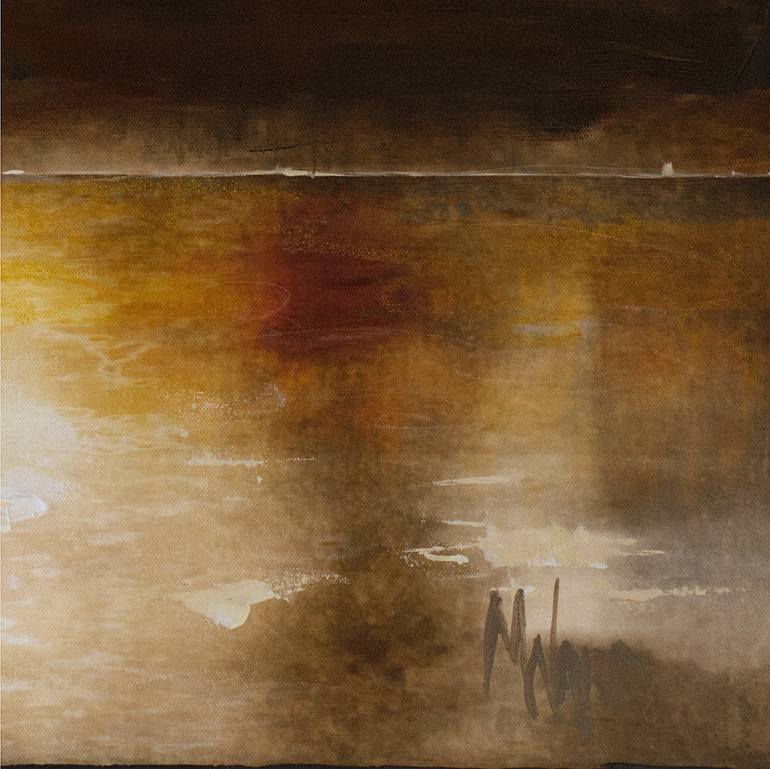 A Golden Sunrise Painting by Marc Ward | Saatchi Art