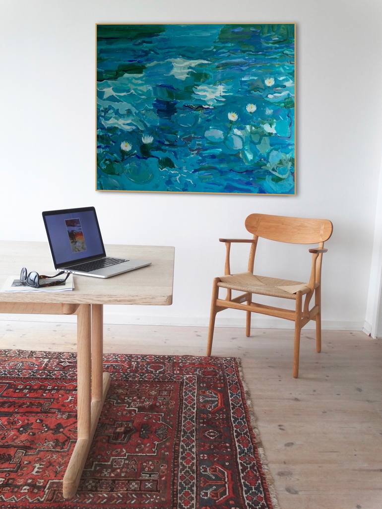 'The pond' Painting by Per Anders | Saatchi Art