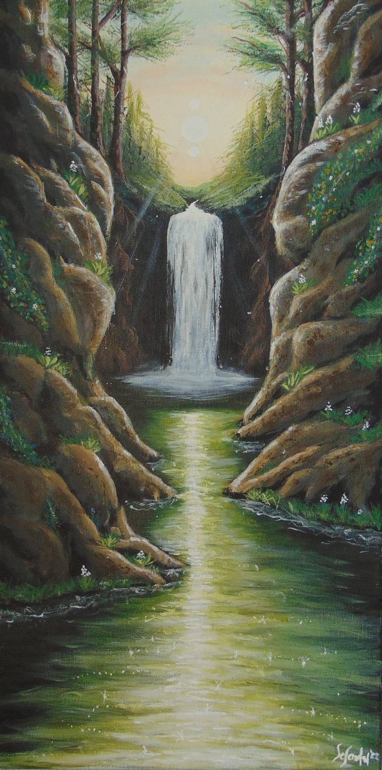 A ray of hope Painting by Elena Stefanovska | Saatchi Art