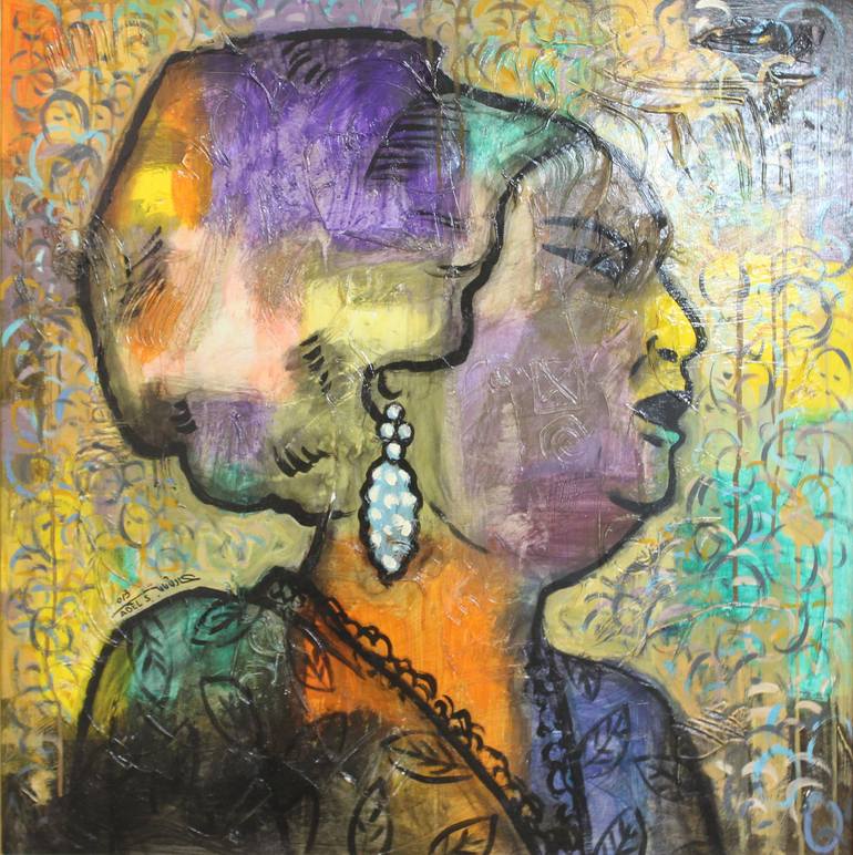 Om Kalthoum Drawing by Adel Sabet | Saatchi Art