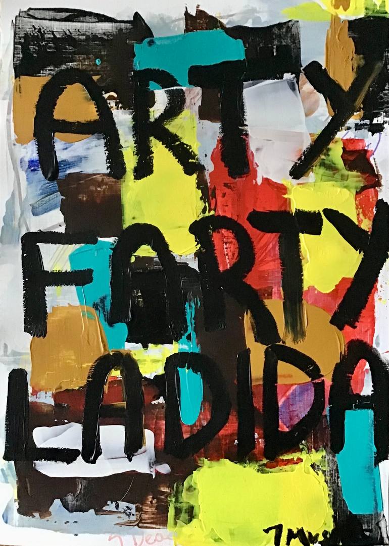 Arty Farty La Di Da Painting by Thomas Mushet | Saatchi Art