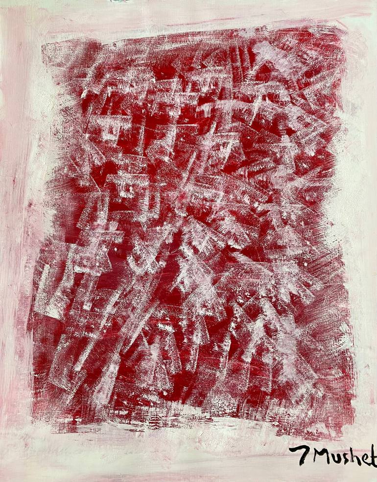 Dash Red Painting by Thomas Mushet | Saatchi Art