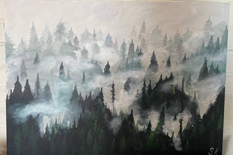 Under the veil of secrecy Painting by Snezhana Ruban | Saatchi Art