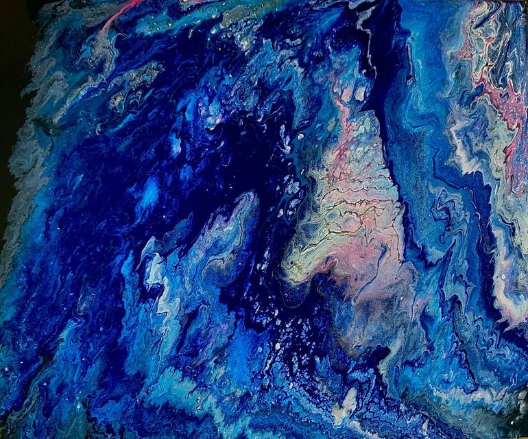 Neptune 2021 Painting by Elizabeth Romanova | Saatchi Art