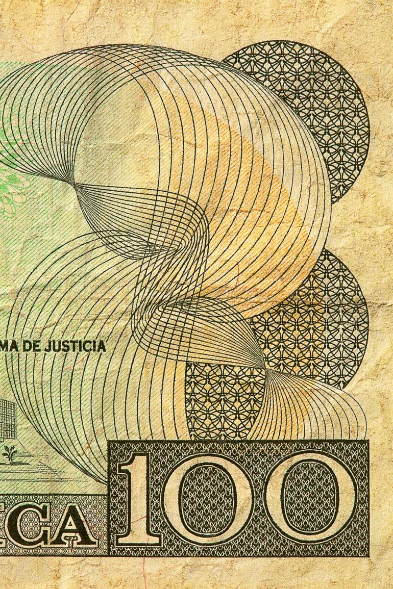 Cien Colones 2 (Costa Rica) Printmaking by Geoff Weiser | Saatchi Art