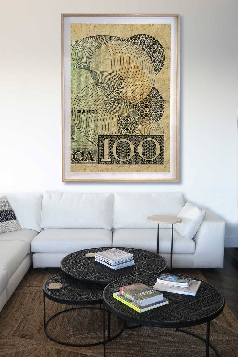 Cien Colones 2 (Costa Rica) Printmaking by Geoff Weiser | Saatchi Art