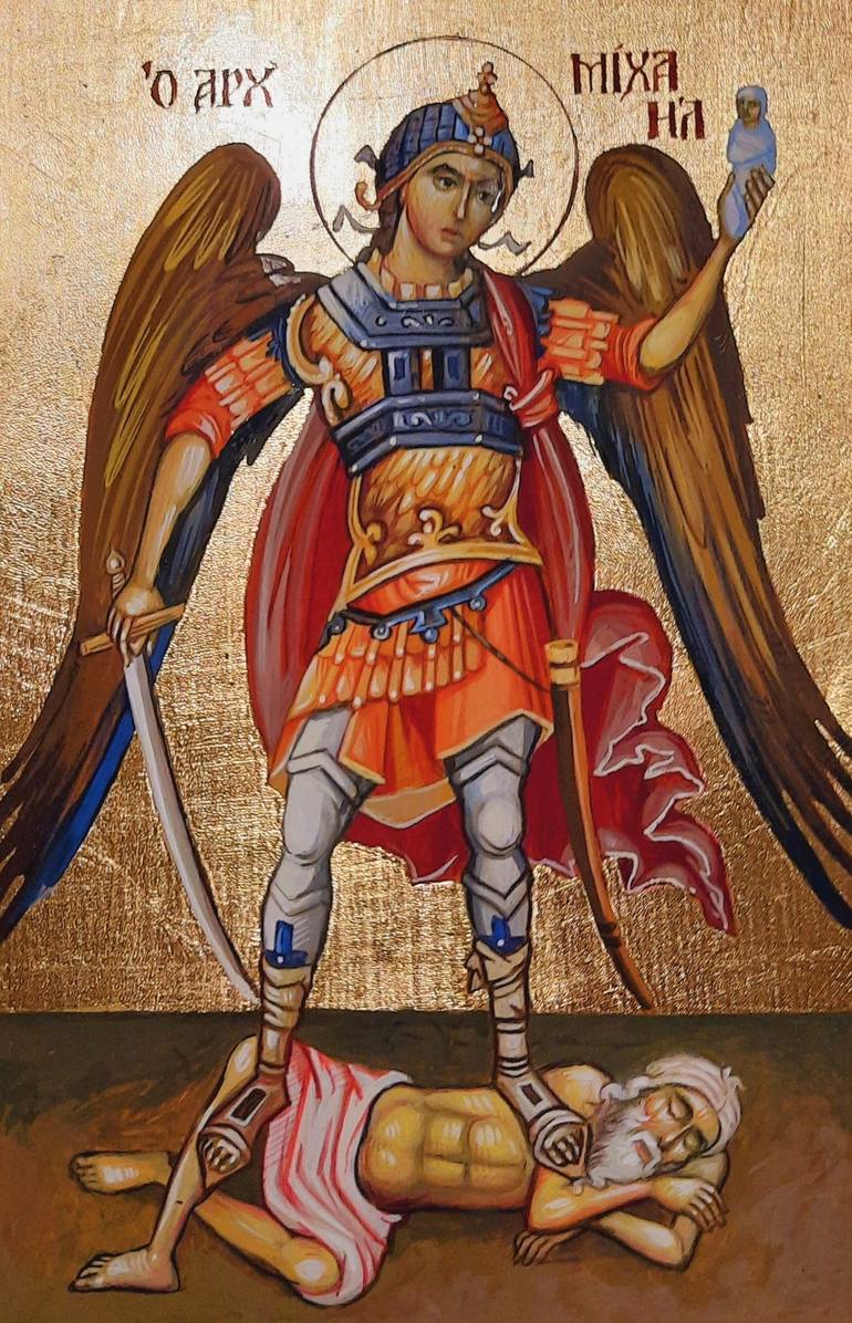 MICHAEL the ARCHANGEL, ByzArtAndMore Painting by Byz Art And More ...