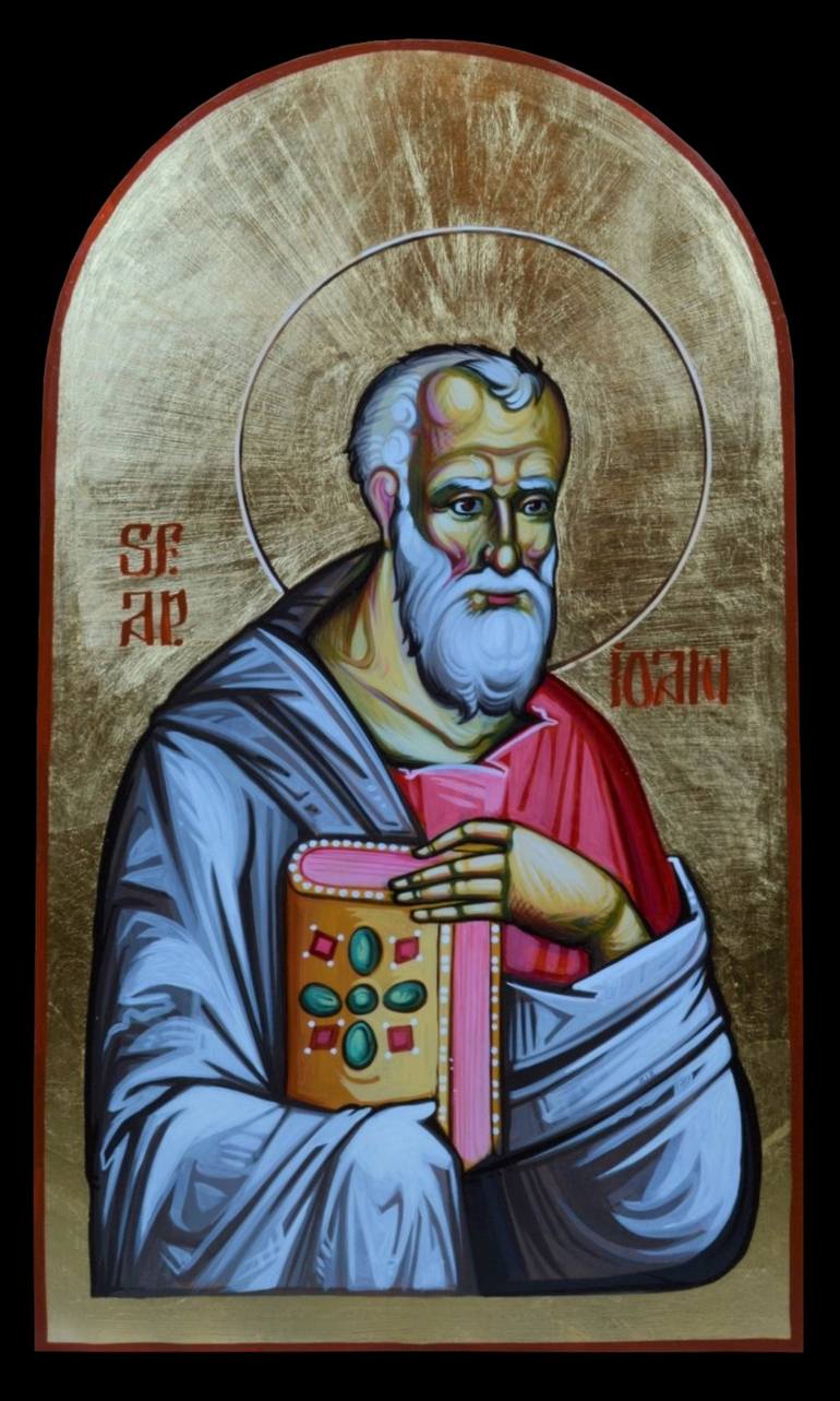 SAINT JOHN the APOSTLE and EVANGELIST, ByzArtAndMore Painting by Byz ...