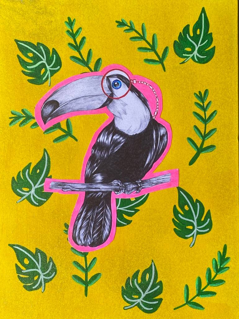 Toucan Monoglass - Archetype Collection Painting by Juliana De Leon ...