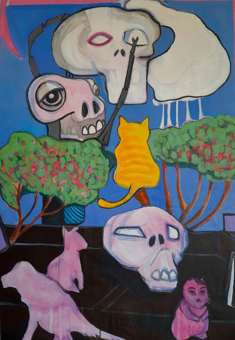 Pomegranate Alentejo Painting by Nathan Markham | Saatchi Art