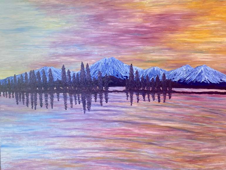The Blue Mountains Painting by Michael Summerell | Saatchi Art