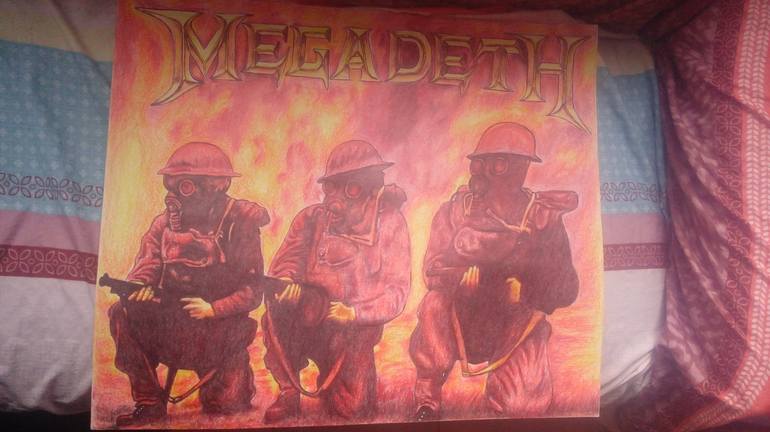 Megadeth! Drawing by Jaime Almazan | Saatchi Art