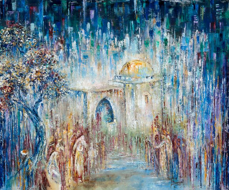 Blue Kever Rachel Painting by Sylvie Berger | Saatchi Art