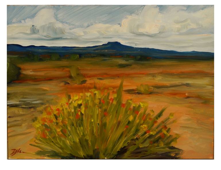 Study of Pedernal via Ghost Ranch Painting by David Llanos | Saatchi Art