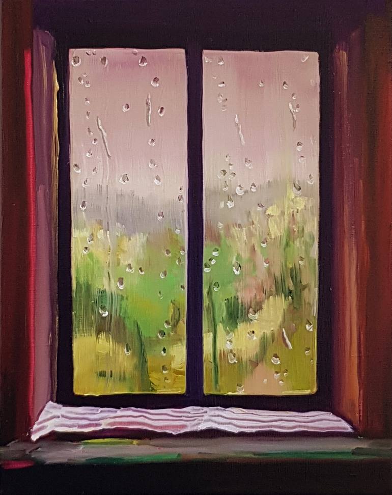 View - Springrain Painting by Alice Brasser | Saatchi Art