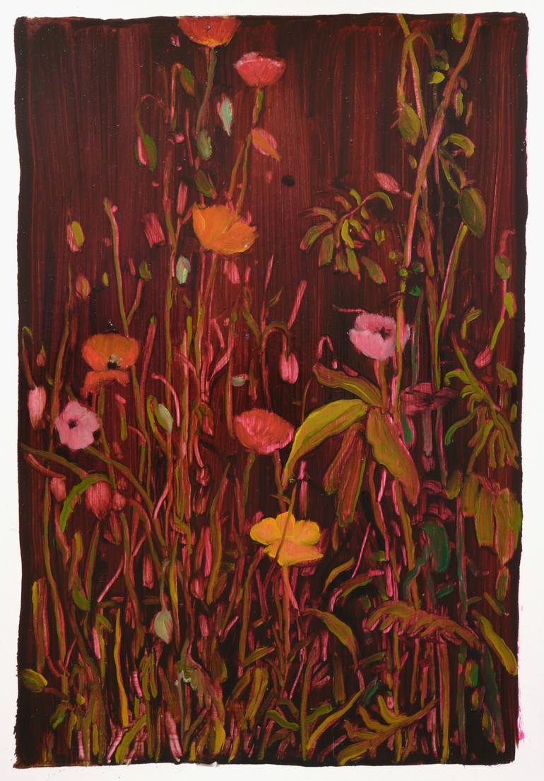 Roadsideflowers # 12 Painting by Alice Brasser | Saatchi Art