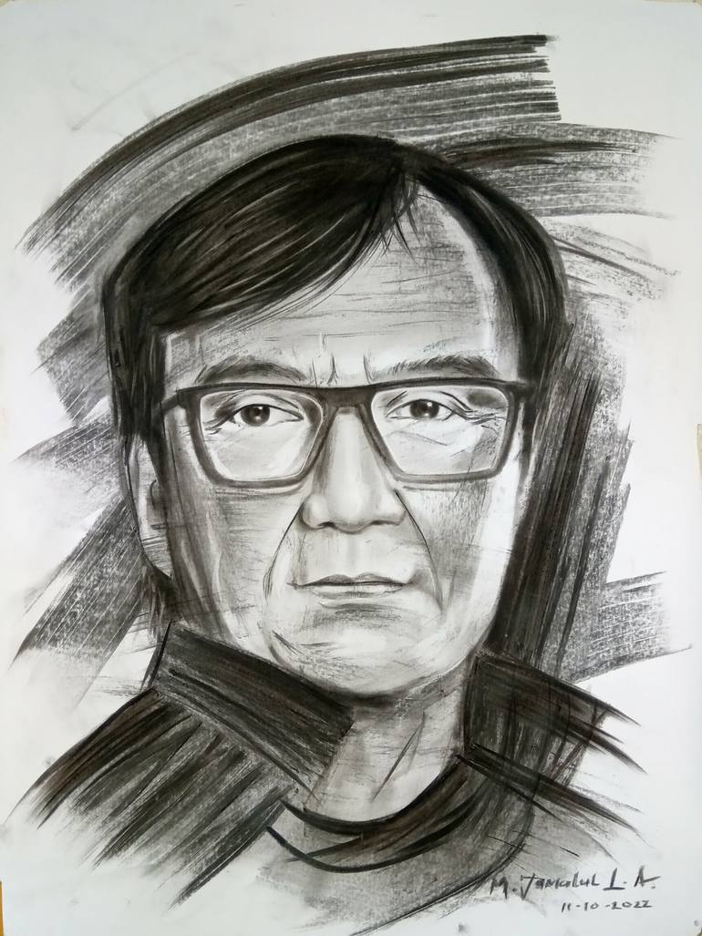 Jackie Chan Drawing by Muh Jamalullail Anwar | Saatchi Art