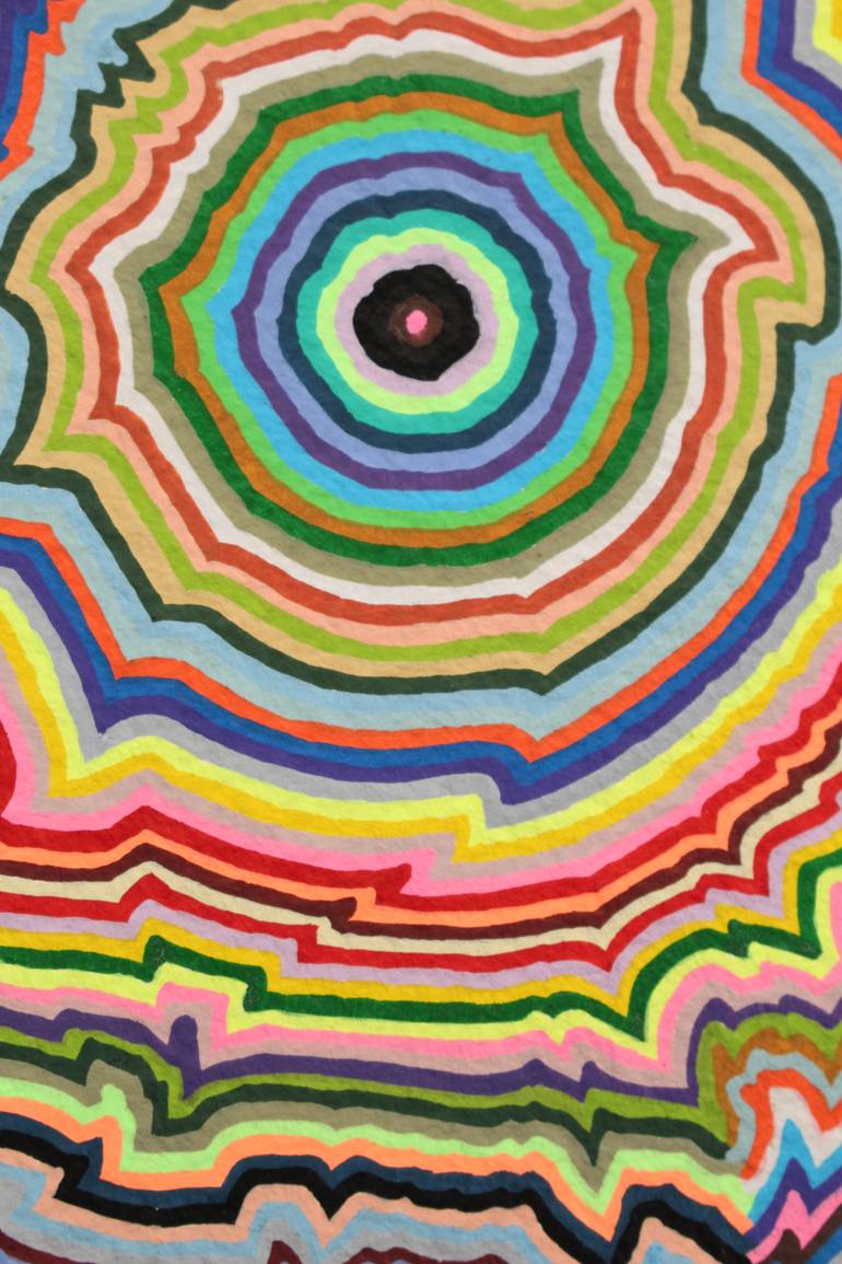 Polychrome Strata 2 Drawing by Clint Fulkerson | Saatchi Art