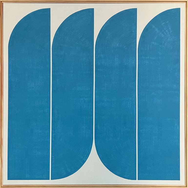 Pale Blue Elements 2 Painting by Sylvain Bazinet | Saatchi Art