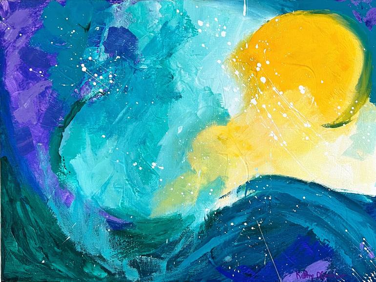 WAVES OF JOY Painting by Kathy OConner | Saatchi Art