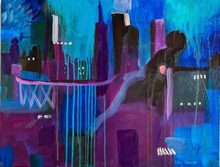 SECOND CITY EXODUS Painting by Kathy Oconner | Saatchi Art