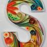 S – Quilled paper art – Letter S – Quilling paper art – Framed Mixed ...