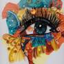 Colorful Eye Mixed Media by Zad Creation | Saatchi Art